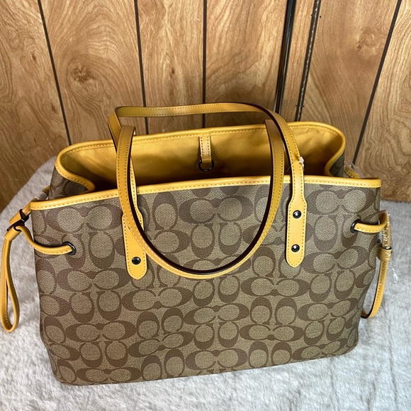 Coach | Bags | Coach Draw String Tote Bag | Poshmark